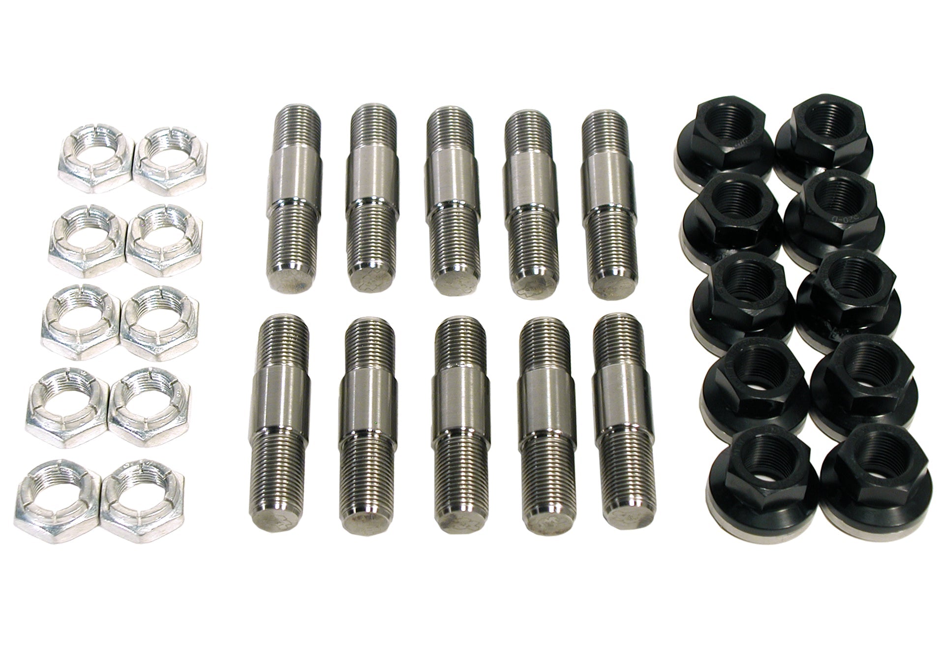 5/8" Titanium Wheel Stud Kit w/ Aluminum Lugnuts (.875" shoulder lengt ...
