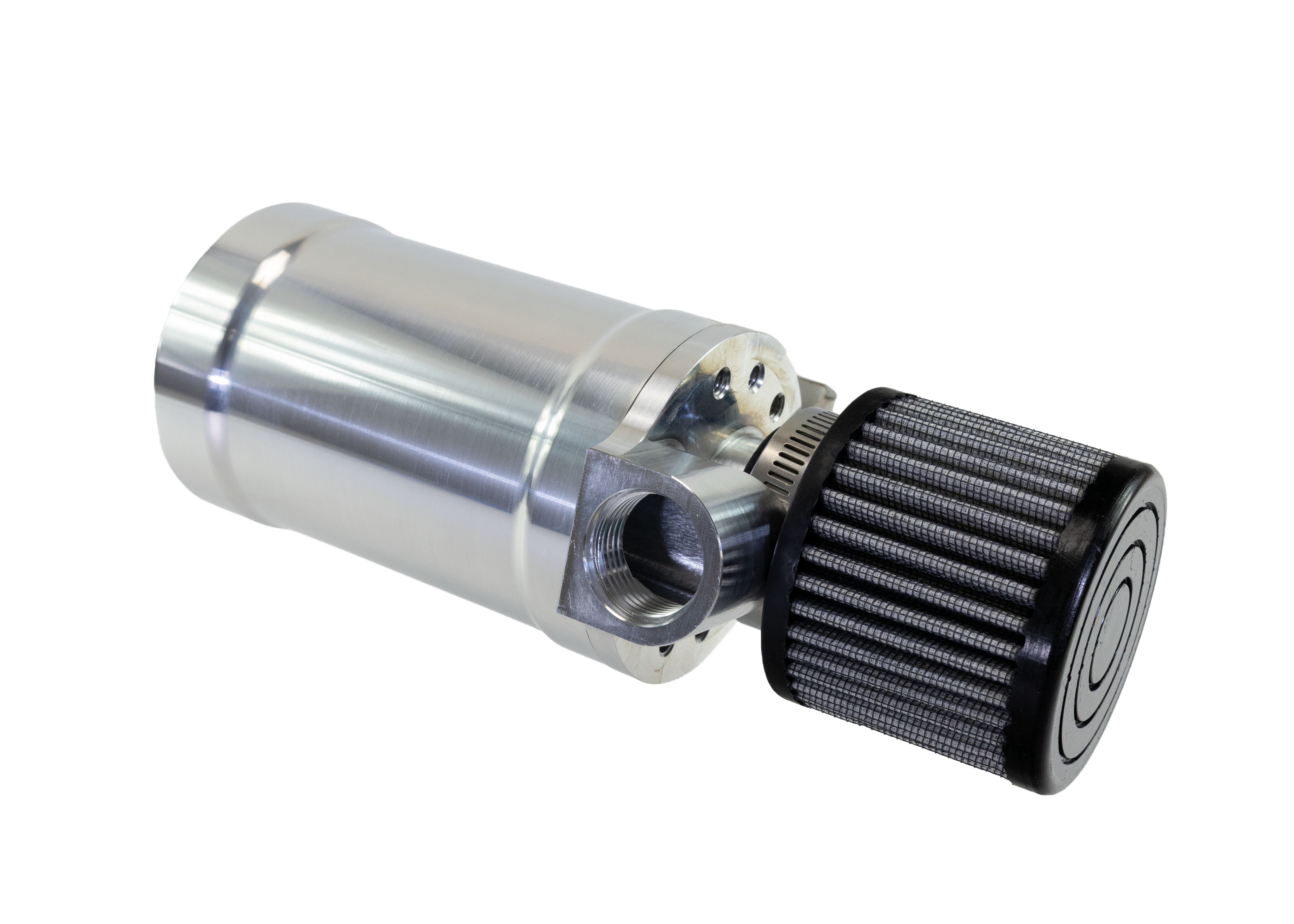 Motion Raceworks Top Loader Billet Oil Catch Can Bare Aluminum ( Singl