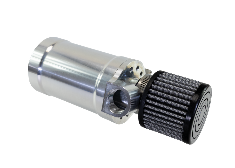 Motion Raceworks Top Loader Billet Oil Catch Can Bare Aluminum ( Singl