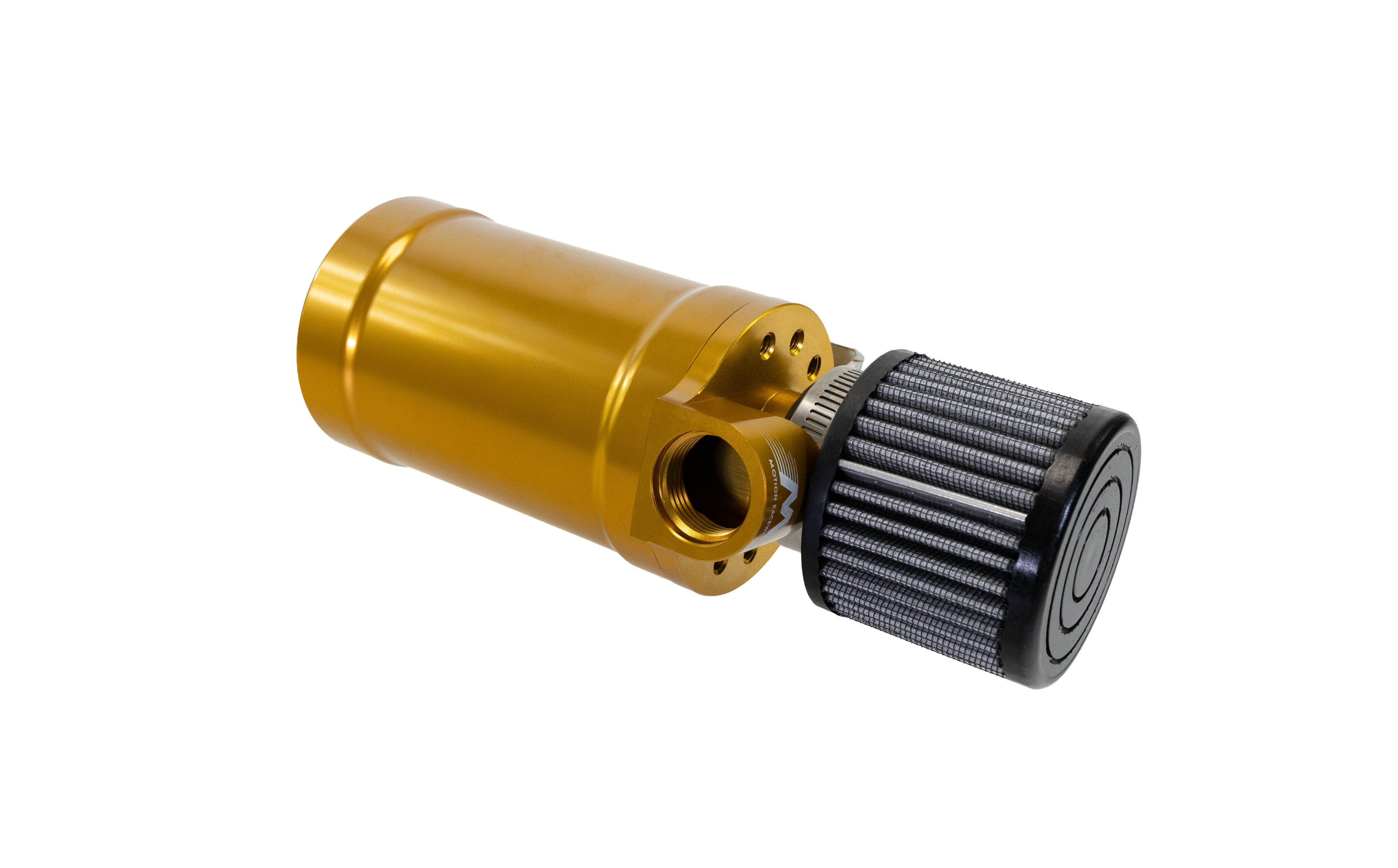 Motion Raceworks Top Loader Billet Oil Catch Can Gold Anodized ( Singl