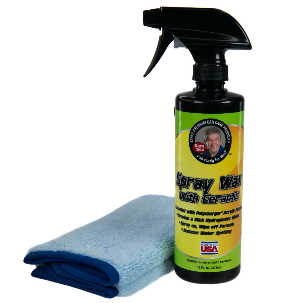 Sam's Spray Wax Kit w/ Microfiber Towel – Motion Raceworks
