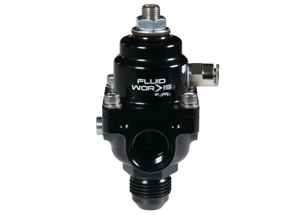 Fluidworks 1-10 gpm Fuel Pressure Regulator 35-70 psi 180 Degree Fitti – Motion Raceworks