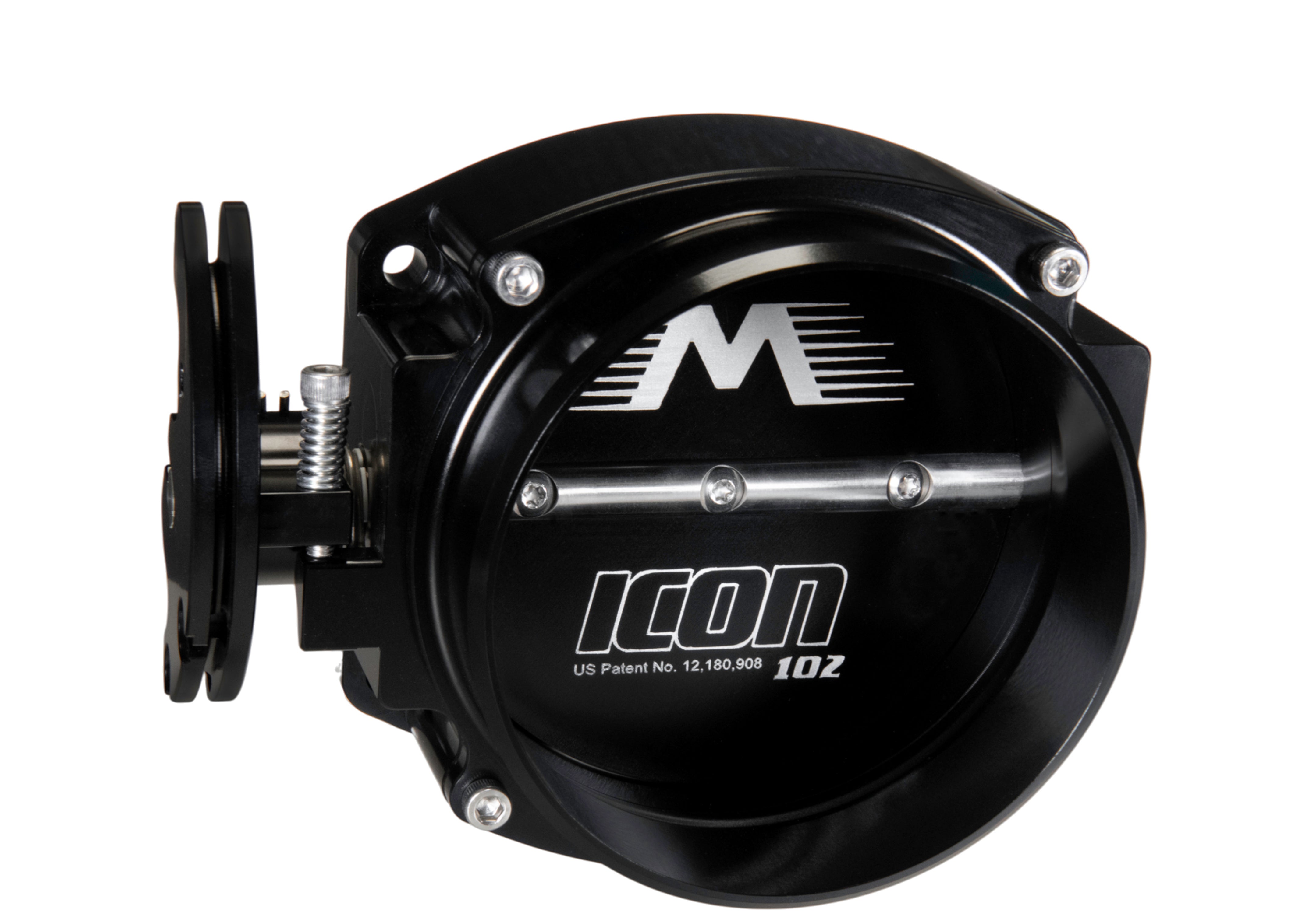 ICON Race 102/105mm Cable Drive Throttle Body (Black) w/ Interchangeab ...