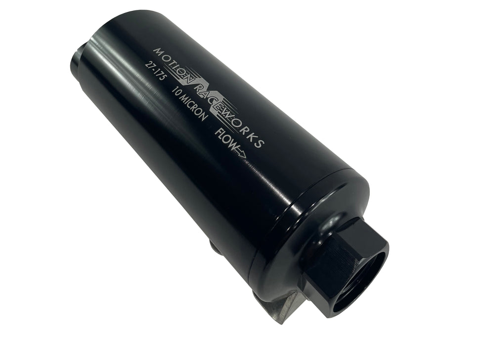 Fluidworks Post Fuel Filter w/ mount (10 micron) Dual Inlet -10 ORB ...