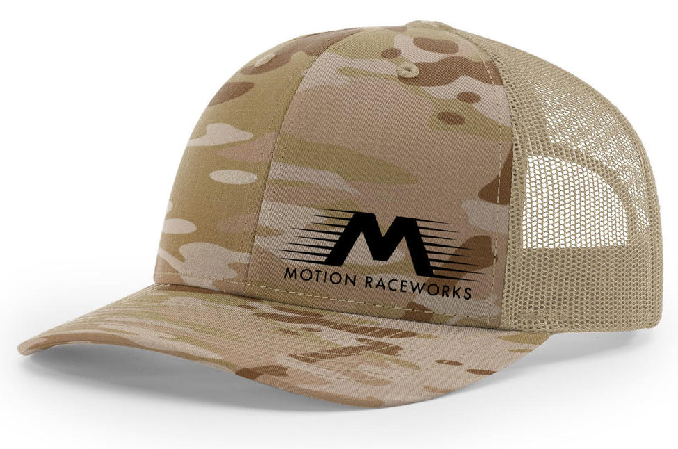 Desert Camo Flying M Snapback Hat – Motion Raceworks