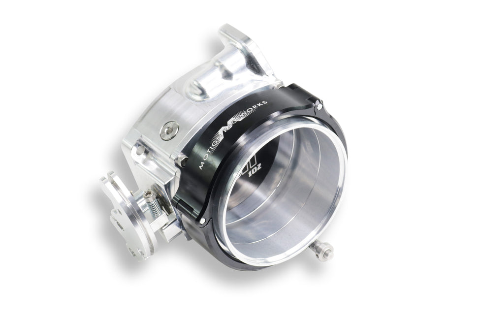ICON 92/95mm Cable Drive Throttle Body (Bare Finish) w/ Interchangeabl ...