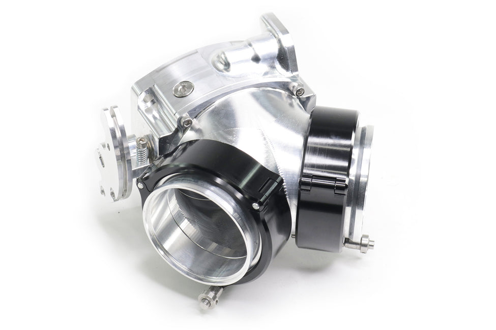 ICON 92/95mm Cable Drive Throttle Body (Bare Finish) w/ Interchangeabl ...