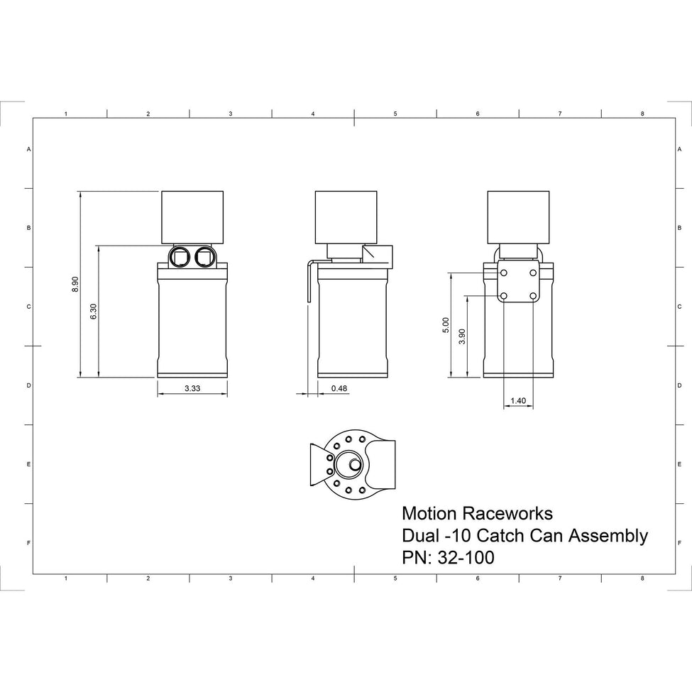 SBC / BBC / SBF Catch Can Kit For 1.22" Push In Grommets – Motion Raceworks