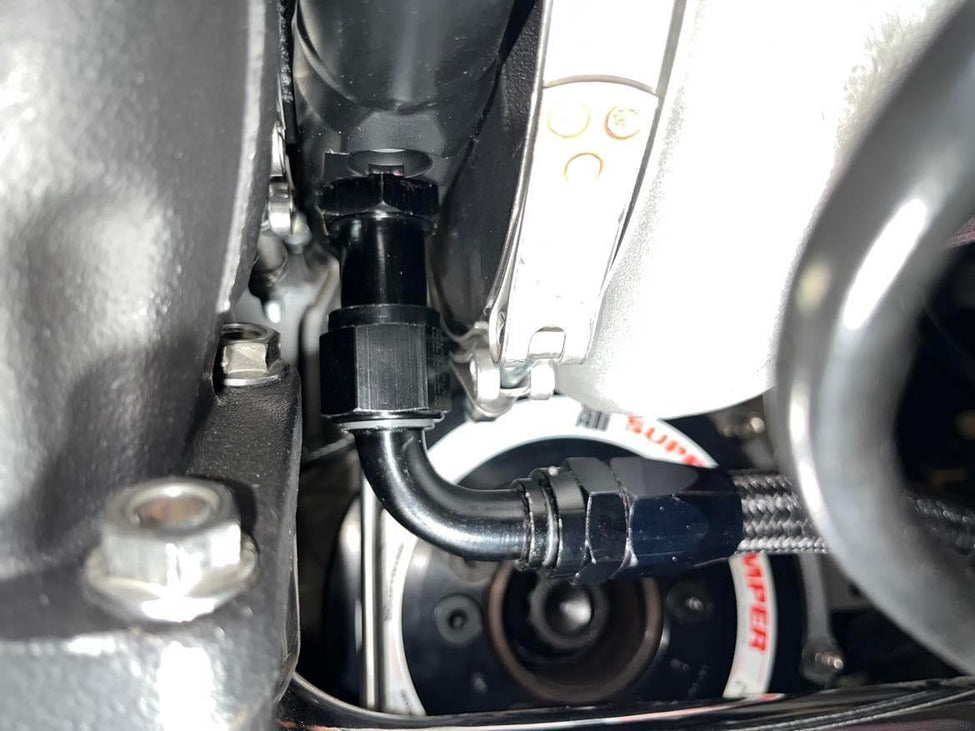 Turbo Drain Extended length -10AN to -10 ORB Oil Fitting 34-00036 ...