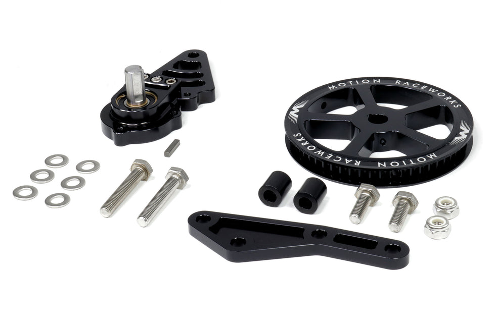 Motion Raceworks Driver Side LS Mechanical Belt Drive Fuel Pump Bracke