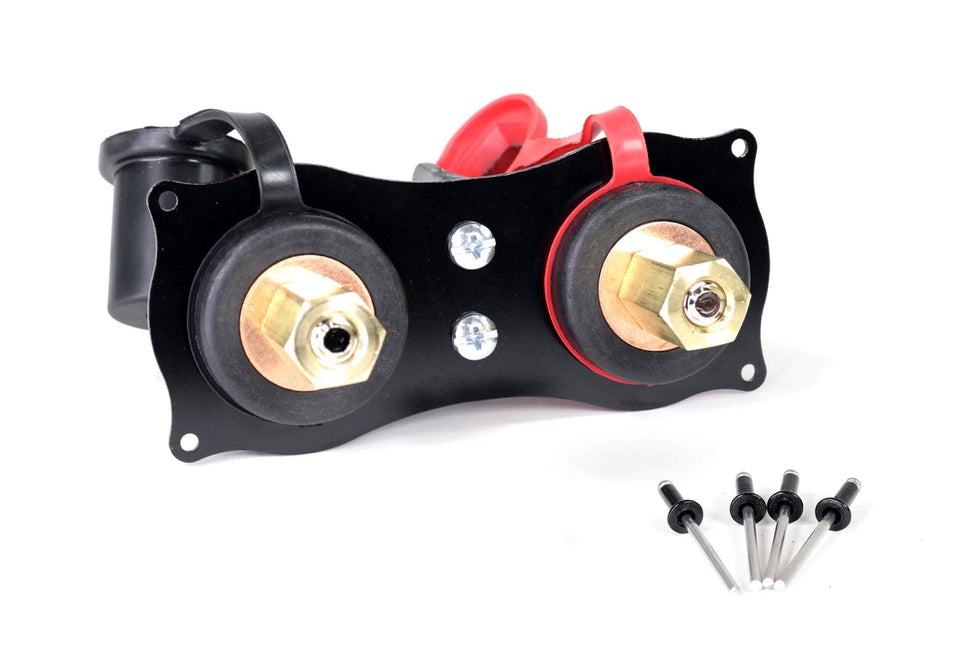 Battery Charging Lug Bulkhead w/ Black Anodized Mounting Flange 18-170 ...