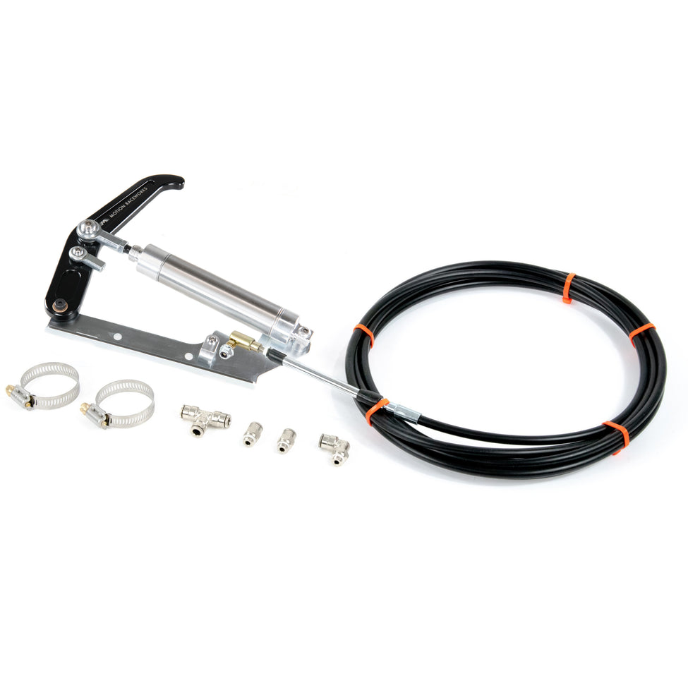 Motion Raceworks Black Billet CO2 Activated Parachute Handle Release L