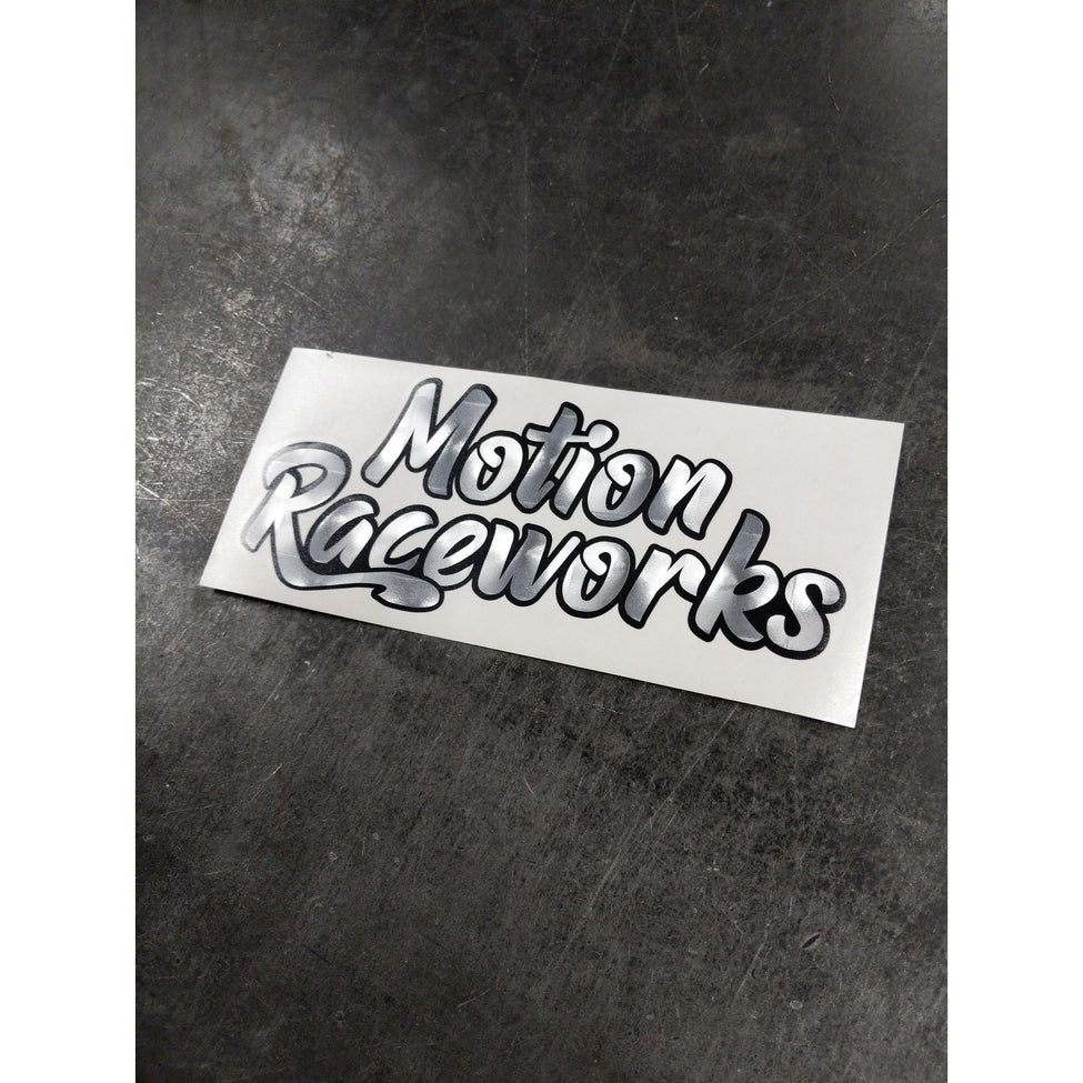 Motion Retro Decal 12” Long - MD-R12 Silver – Motion Raceworks