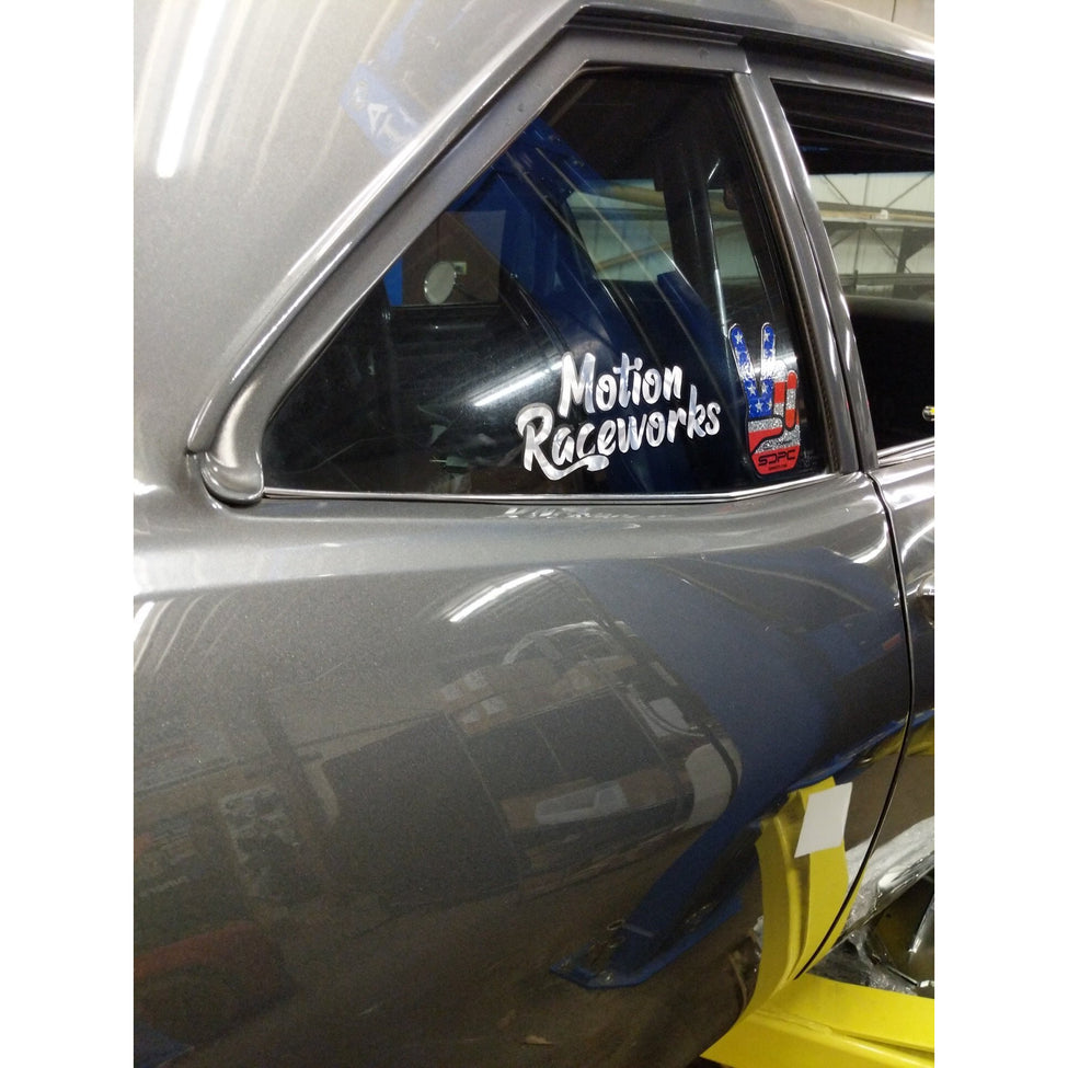 Motion Retro Decal 8” Long - MD-R8 Silver – Motion Raceworks