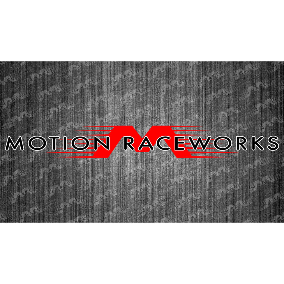 Red/White Motion Raceworks Decal 8"x2"