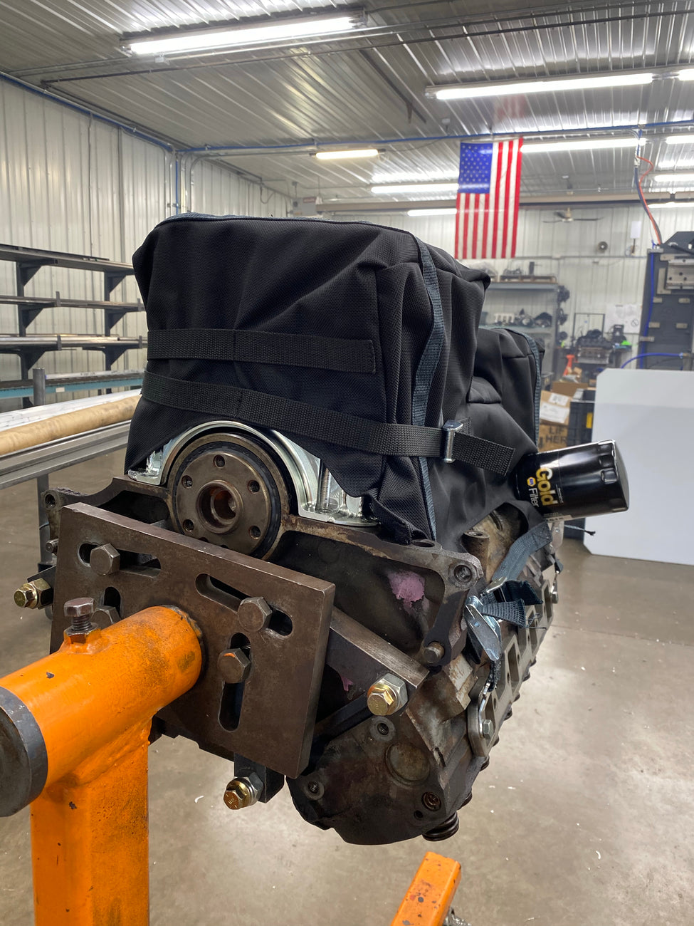 Motion Raceworks SBF Engine Diaper for Dual Sump for Moroso 20534 / 20