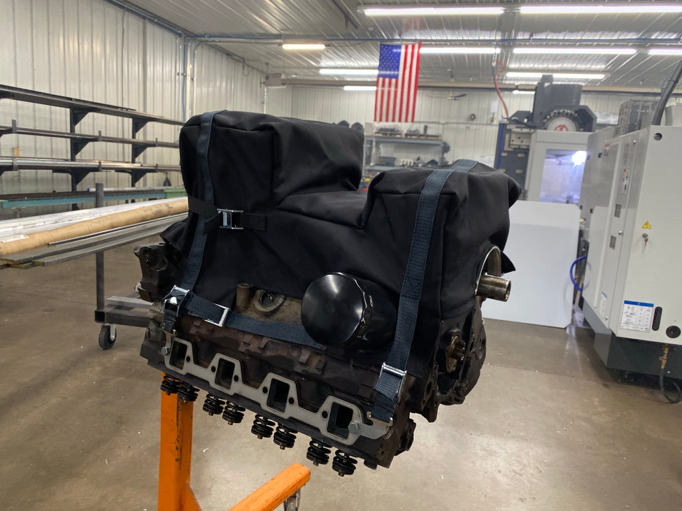 Motion Raceworks SBF Engine Diaper for Dual Sump for Moroso 20534 / 20