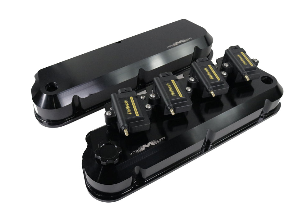 Motion Raceworks Black Anodized Billet SBF Valve Covers