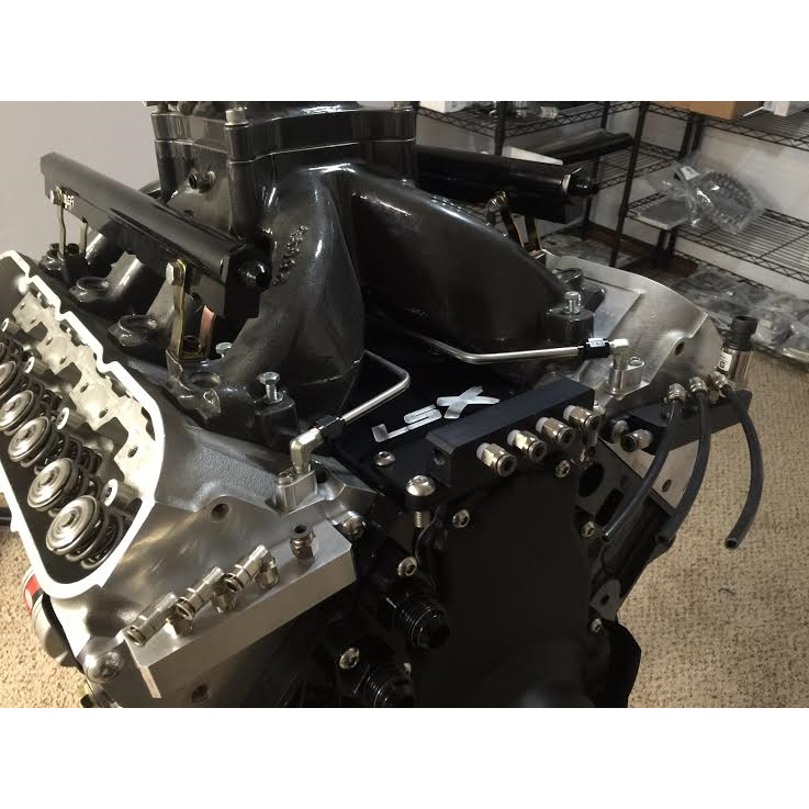 LS1 Vacuum/Boost Billet Aluminum Distribution Block w/ Valley Cover Br ...